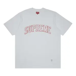 Supreme Sketch Embroidered Short-sleeve Top - White