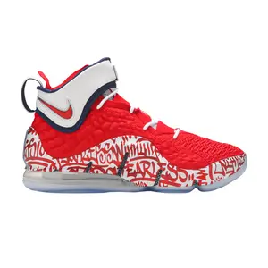 Nike Lebron 17 'lebron Graffiti' Sneakers - Red