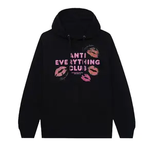 ANTI SOCIAL SOCIAL CLUB Anti Everything Club <3 Hoodie - Black