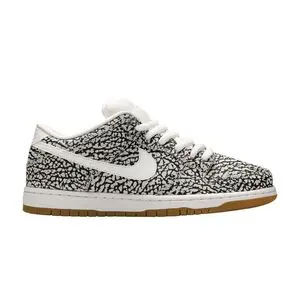 Nike Dunk Low 'road' Embossed Suede Sneakers - Grey