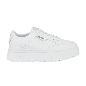 PUMA Mayze Stack Leather Sneakers - White