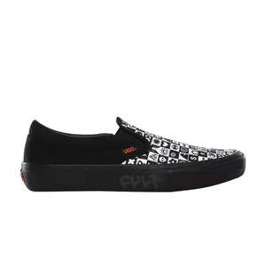 VANS Cult X Slip-on Pro Checkerboard Sneakers - Black