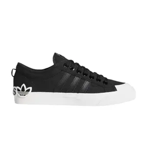 Adidas Nizza Oversize Heel Logo Sneakers - Black