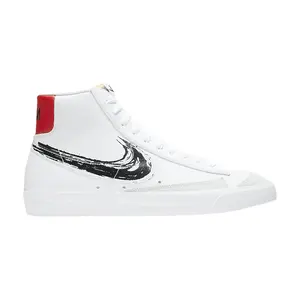 Nike Blazer Mid '77 Vintage 'brushstroke' High-top Sneakers - White