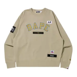 A BATHING APE Relaxed Fit Crewneck - Tan