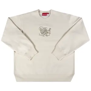 Supreme Overlap Crewneck - Cream