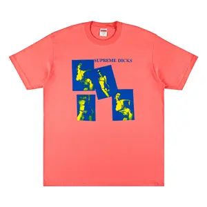 Supreme Dicks Tee 'bright Coral - Pink