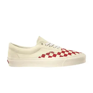 VANS Era Crft Podium Checkerboard Racing Sneakers - Red