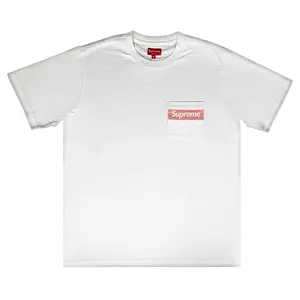 Supreme Mesh Stripe Pocket Tee - White