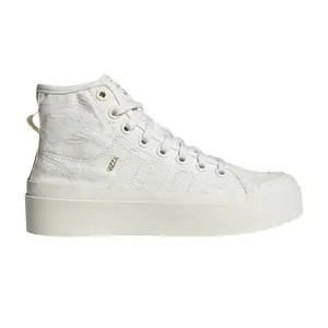 Adidas Nizza Bonega Mid Embroidered Floral Sneakers - White