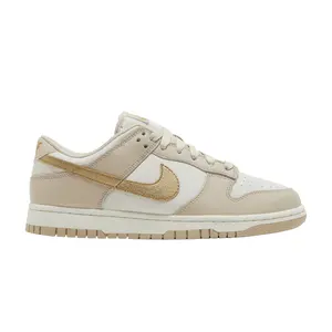 Nike Dunk Low Gold Swoosh - White