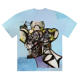 TRAVIS SCOTT Portrait Of Travis Tie-dye T-shirt - Blue