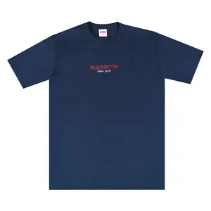 Supreme Classic Logo Tee 'Navy - Blue | Editorialist