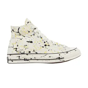 CONVERSE Chuck 70 High Archive Paint Splatter Egret - Cream