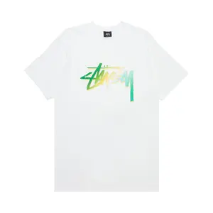 StÜssy Chrome Stock Tee - White