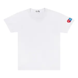 Play Comme Des Garcon Double Heart T-shirt - White
