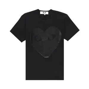 Play Comme Des Garcon Heart Logo T-shirt - Black