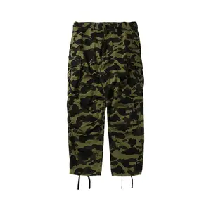 A BATHING APE Camo Cargo Pants - Green