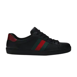 Gucci Ace Leather Sneakers - Black