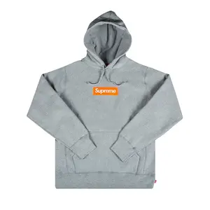 Supreme Box Logo Hooded Sweatshirt - Grey