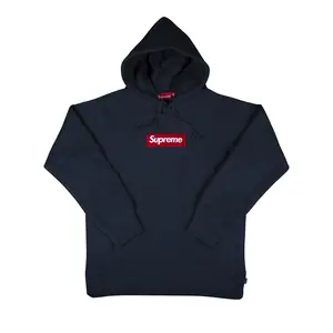 Supreme Box Logo Hooded Sweatshirt - Blue
