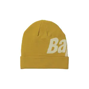 A BATHING APE Ribbed Knit Cap - Yellow