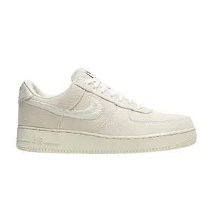 Nike Stussy X Air Force 1 Low 'fossil' Sneakers - Cream