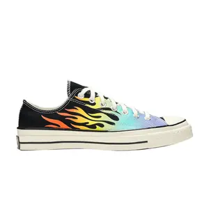 CONVERSE Chuck 70 Low Archive Print Flames - Black