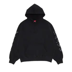 Supreme Patches Spiral Hooded Sweatshirt - Black