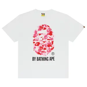 A BATHING APE Abc Bathing Tee /pink - White