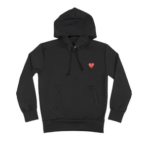 Play Comme Des Garcon Logo Hoodie - Black