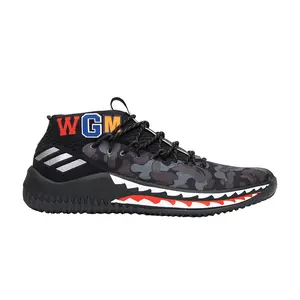 Adidas A Bathing Ape X Dame 4 Camo - Black