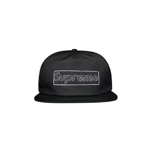 Supreme X Kaws Chalk Logo 5-panel Cap - Black