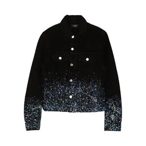 Amiri Crystal Painter Trucker - Black