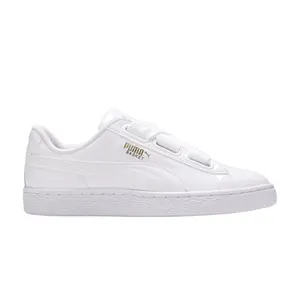 PUMA Basket Heart Patent Sneakers - White