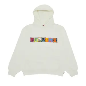 Supreme Beaded Hooded Sweatshirt - White