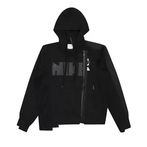 Nike X Sacai Double-zip Hoodie - Black