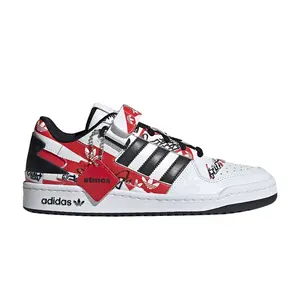 Adidas Atmos X Forum Low 'graffiti' Sneakers - White
