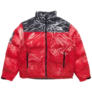 Supreme X The North Face Printed Nuptse Jacket - Red