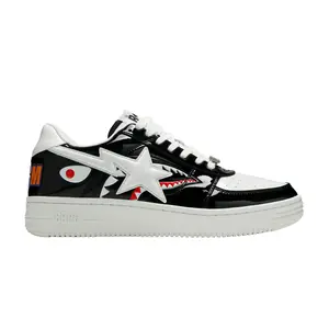 A BATHING APE Bapesta Low M1 'shark Face' Sneakers - Black