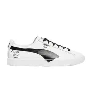 PUMA Shantell Martin X Clyde Hand Drawn Scribble Sneakers - White
