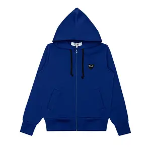 Play Comme Des Garcon Hooded Sweatshirt - Blue