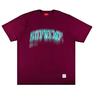 Supreme Blurred Arc Short-sleeve Top 'plum - Purple