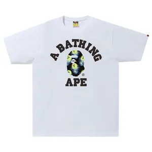 A BATHING APE Storm College Tee - White