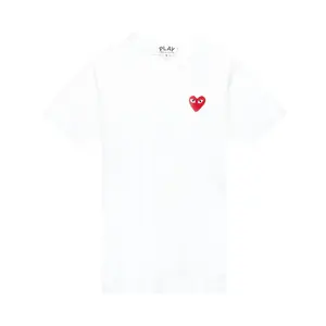 Play Comme Des Garcon Mini Heart Tee - White