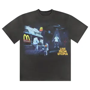 CACTUS JACK BY TRAVIS SCOTT X Mcdonald's Live From Utopia T-shirt - Black