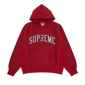 Supreme Glitter Arc Hooded Sweatshirt - Red