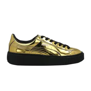 PUMA Basket Platform Metallic Sneakers
