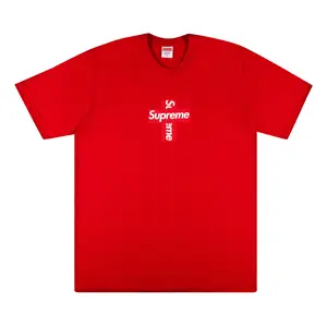 Supreme Cross Box Logo Tee - Red