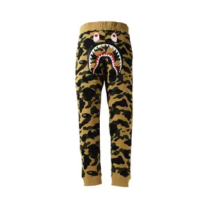 A BATHING APE 1st Camo Shark Slim Fit Sweatpants - Yellow